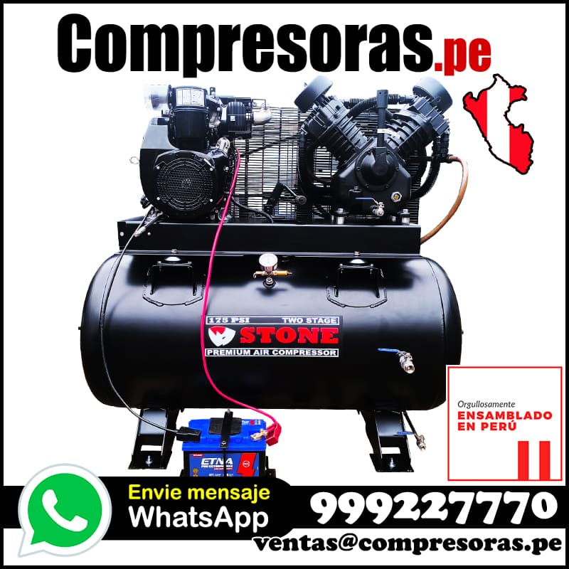 Compresora de aire DIESEL 40CFM 175PSI 120 Galones STONE® CAMPBELL ...